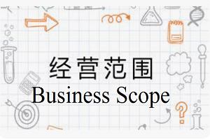 What is the Business Scope in China?