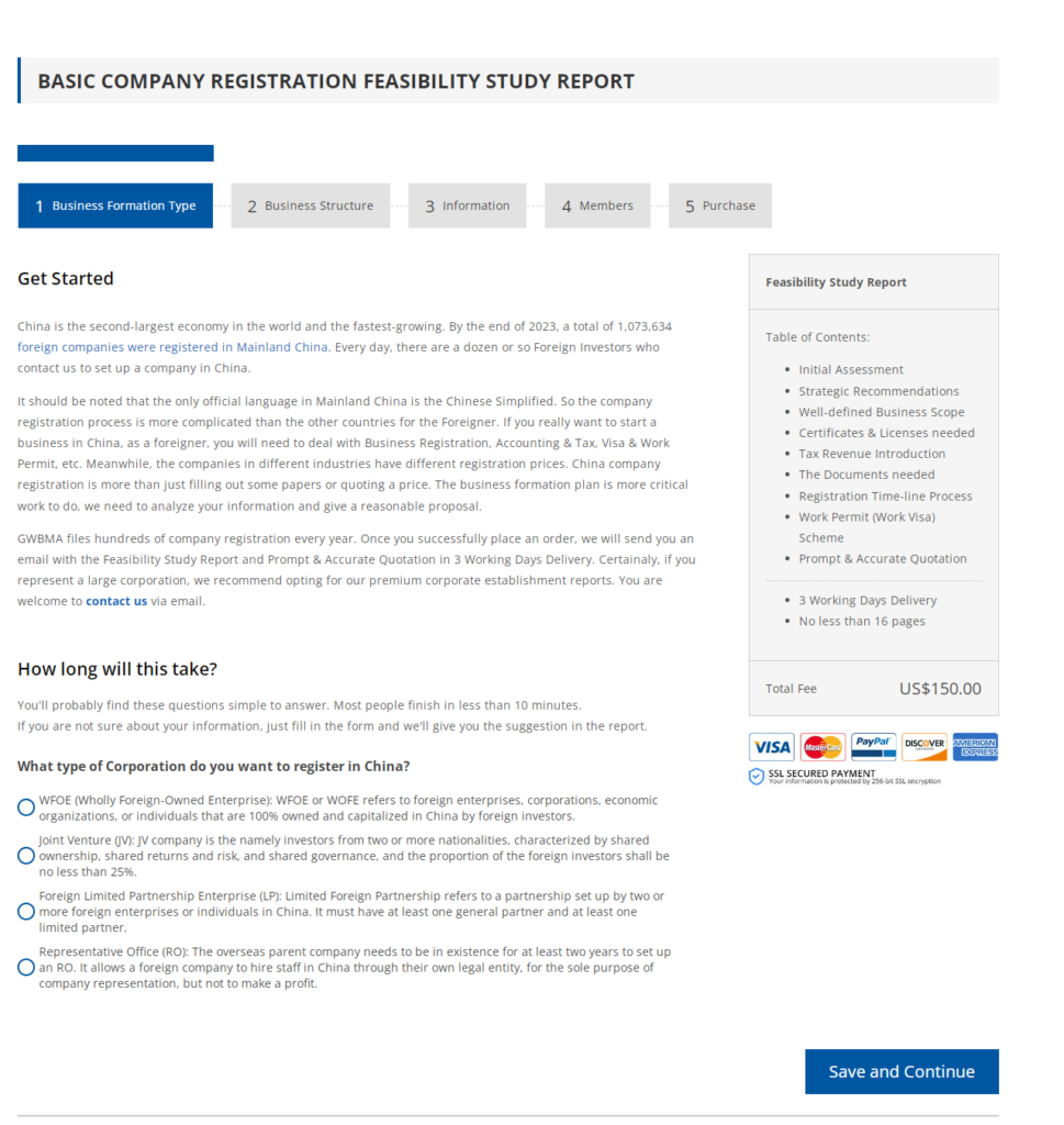 China Company Registration: The Importance of a Feasibility Study Report